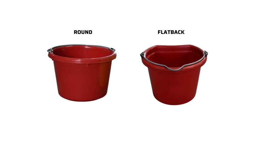 Baker's Dozen Fortiflex 8 Quart Premium Flat Back Bucket - Cashmans